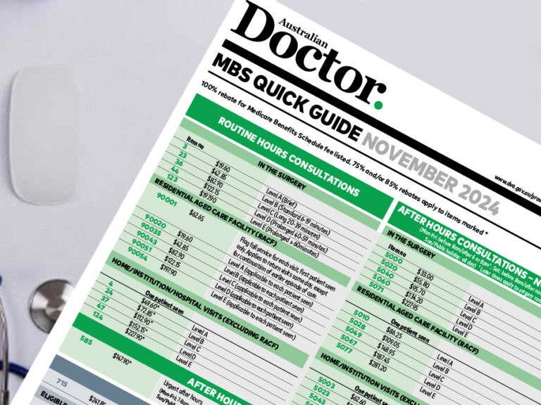 New MBS Quick Guide — download November's issue | AusDoc