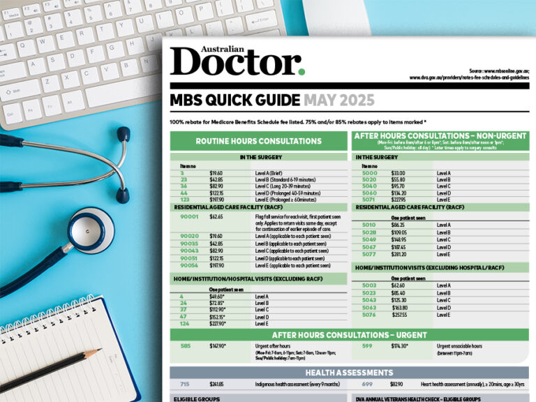 New MBS Quick Guide — download May's issue | AusDoc