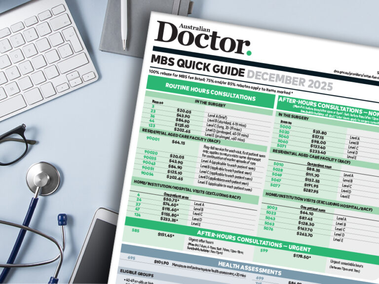 MBS Listing | AusDoc